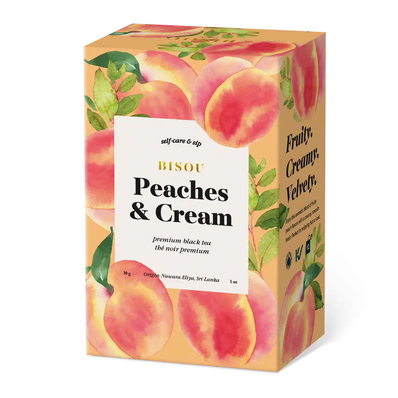 Thé Noir Premium - Peaches and Cream – Mimosa Fleurs et Cadeaux
